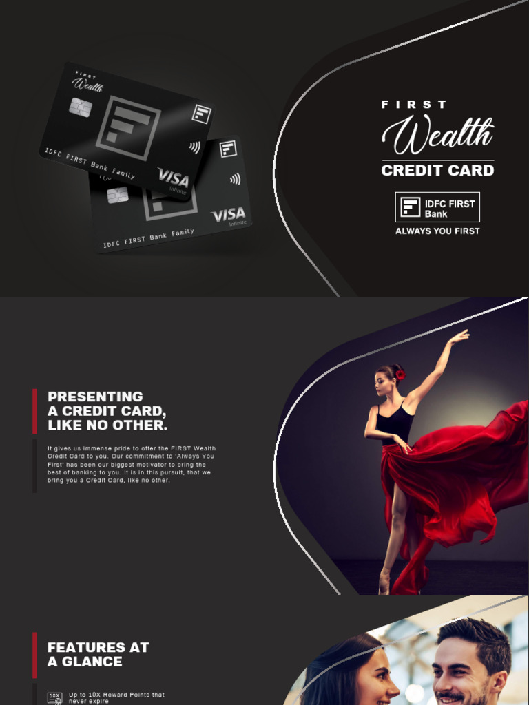 FIRST Wealth Credit Card Benefits Guide | PDF | Credit Card | Personal ...