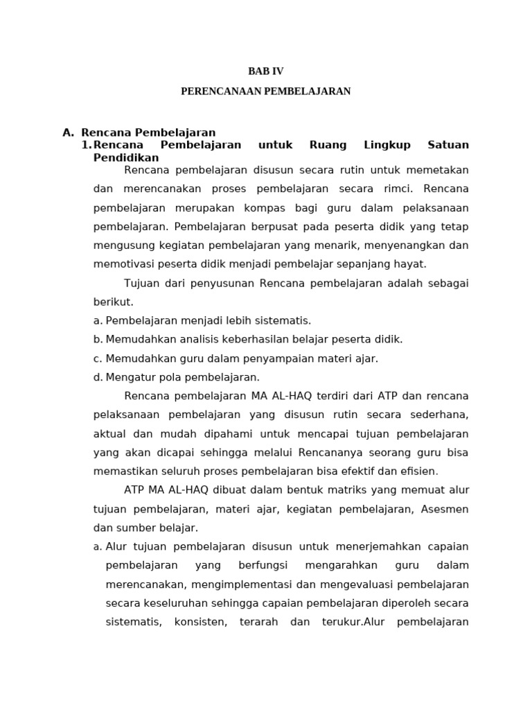 Bab Iv | PDF | Karier & Perkembangan