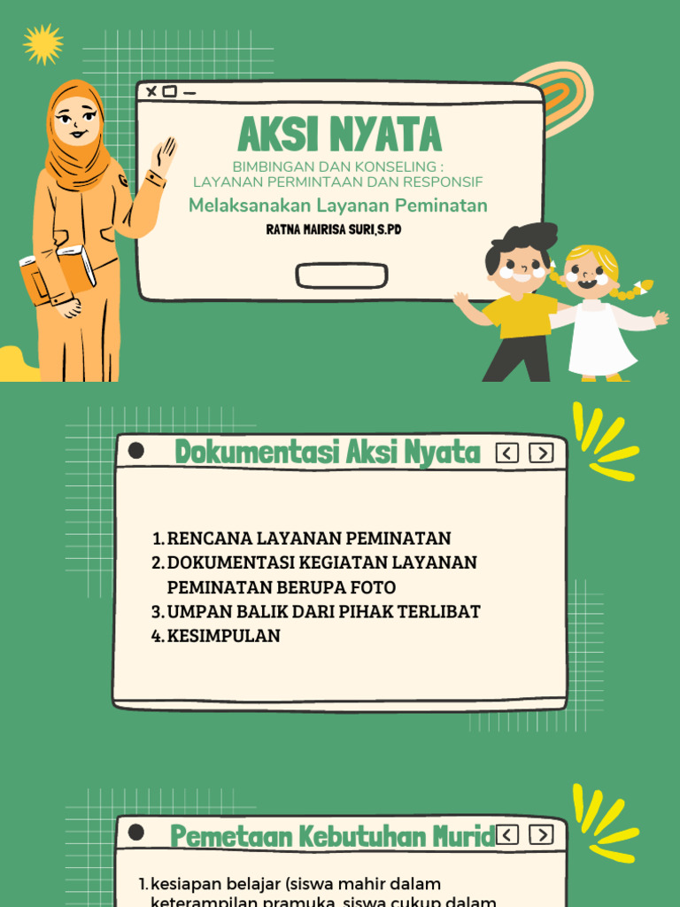 Aksi Nyata Layanan Peminatan Ratna | PDF | Karier & Perkembangan