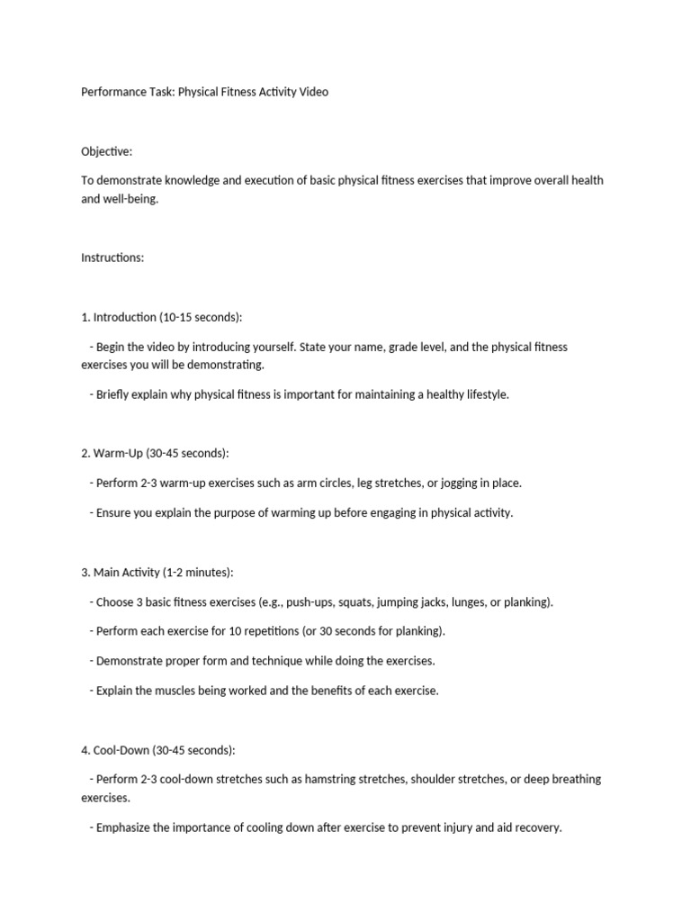 PE 3 Performance Task | PDF