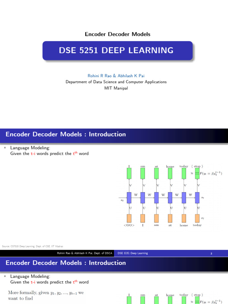 5 Encoder Decoder Attention | PDF | Deep Learning | Applied Mathematics 5 Encoder Decoder Attention | PDF | Deep Learning | Applied Mathematics