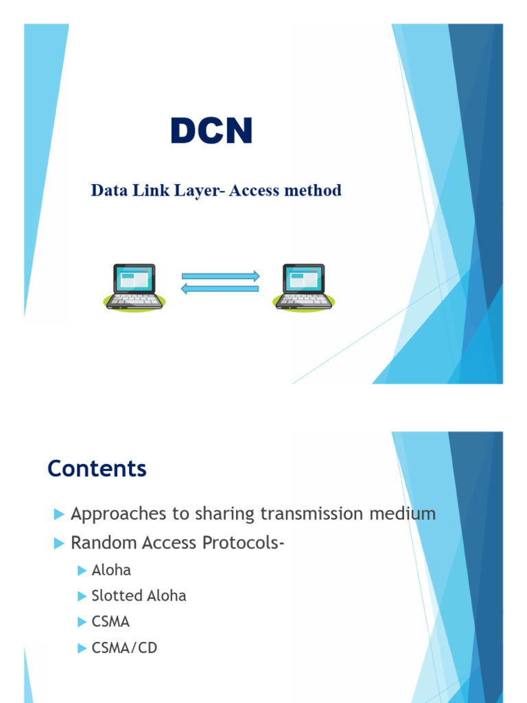 L5-Data Link Layer - Access Method | PDF | Channel Access Method | Telecommunications Engineering