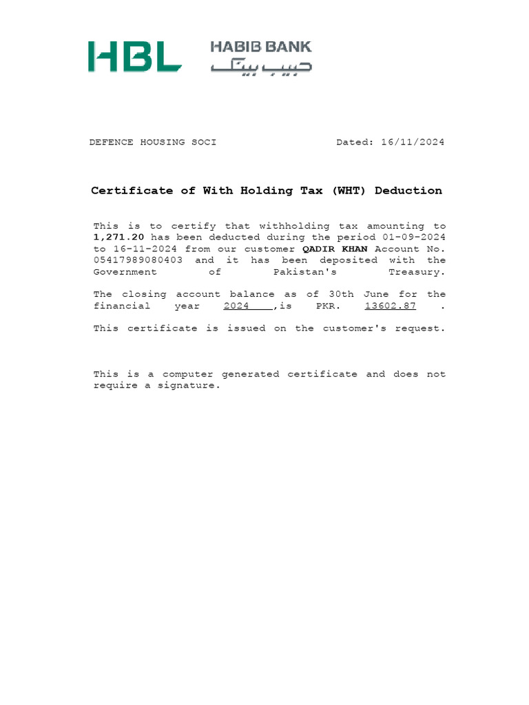 WHT Certificate 16-11-2024T08 41 03 | PDF