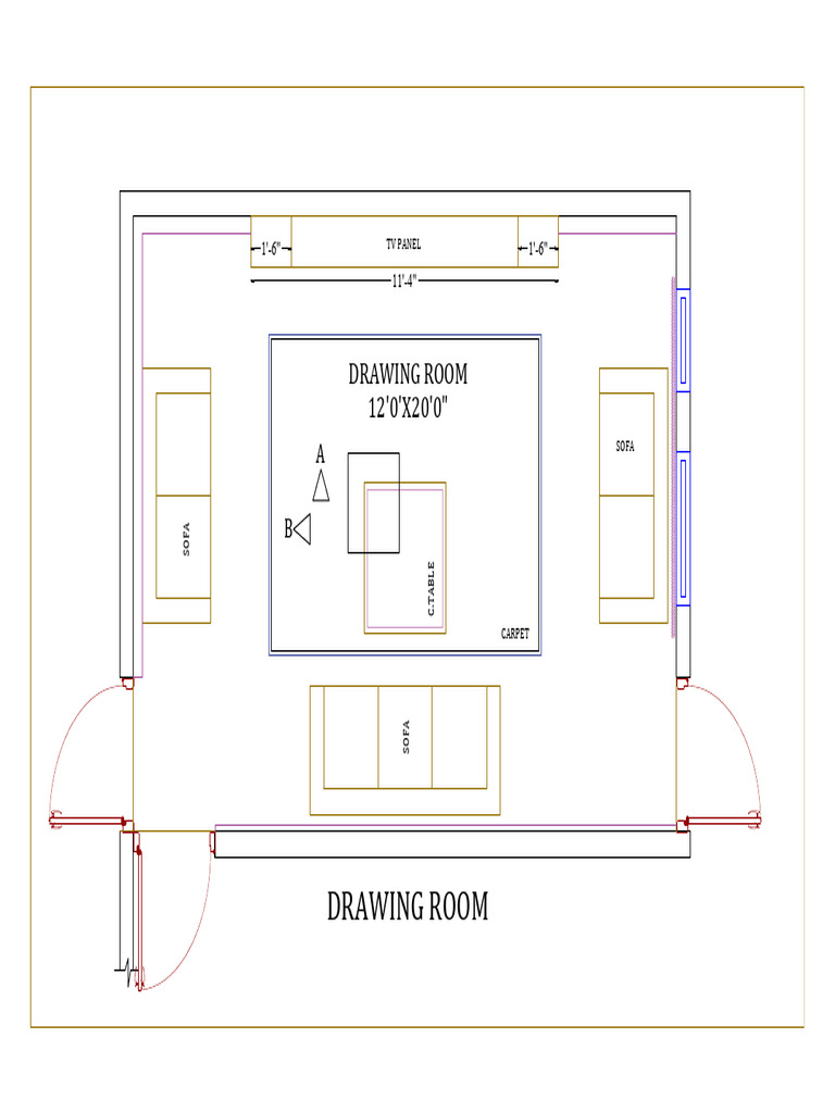 Drawing Room Plan | PDF