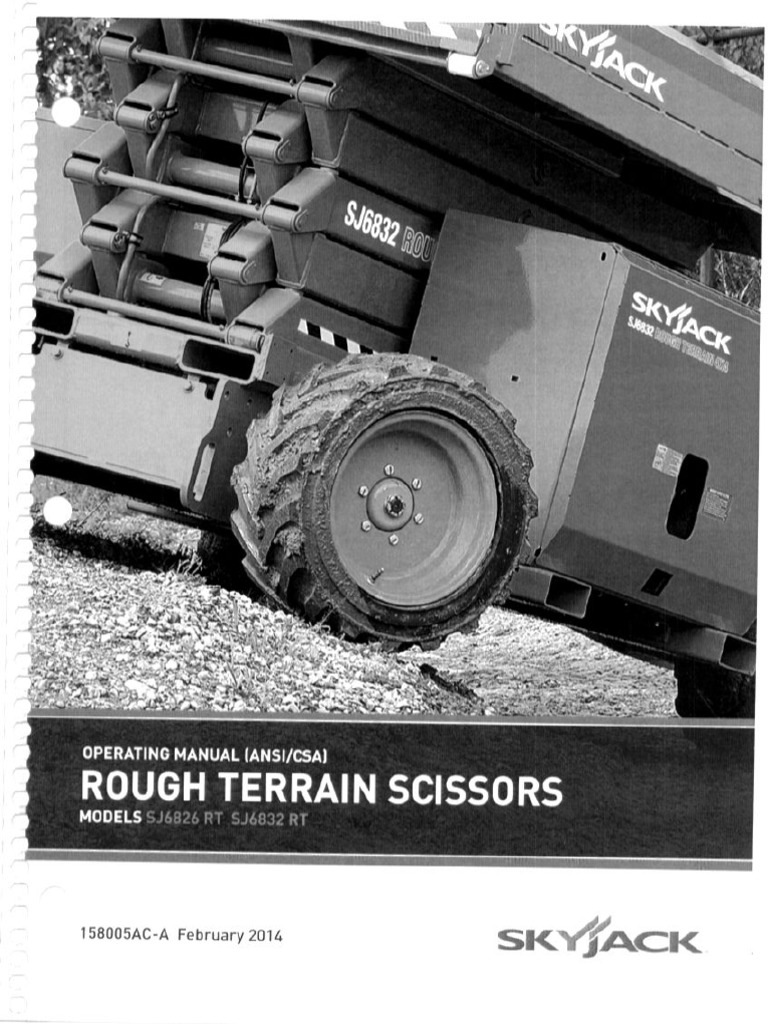 Skyjack SJ6832RT Operating Manual | PDF