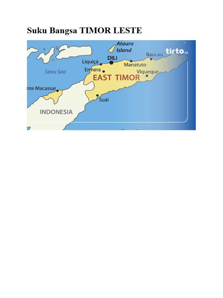 Suku Bangsa di Timor Leste | PDF
