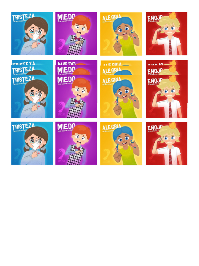 Memorama de Emociones | PDF