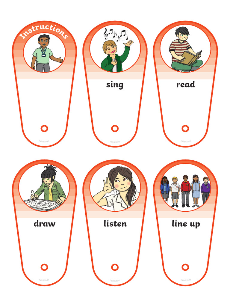 New To English EAL Instructions Word Fans | PDF