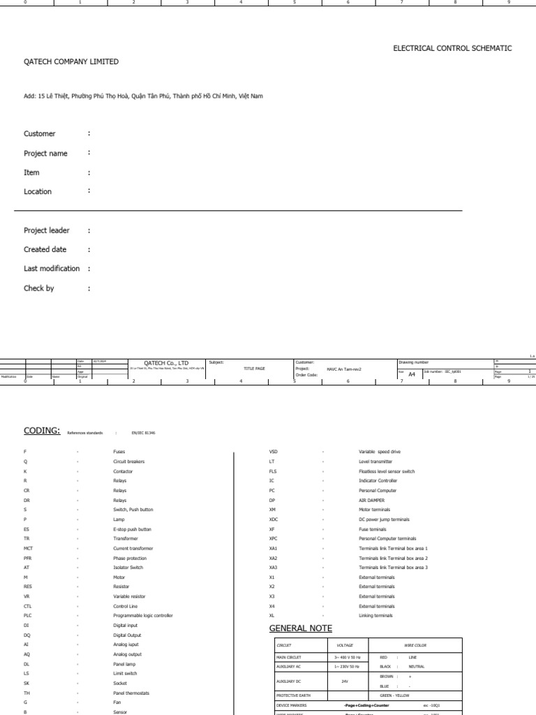 HAVC An Tam - ShopDrawing - Wno | PDF | Switch | Programmable Logic ...