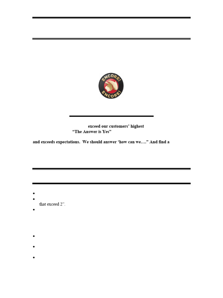 Employee Recognition & Service Guide | PDF | Tableware | Hamburgers