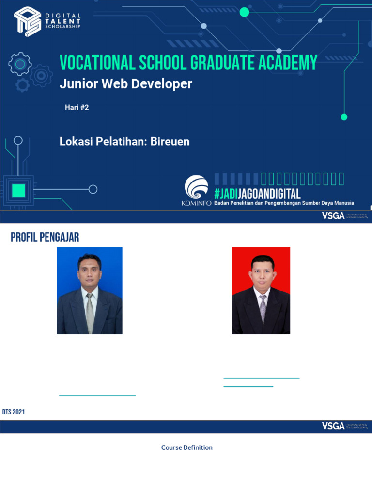 Bahan Ajar Web Junior Developer - Hari 2 | PDF
