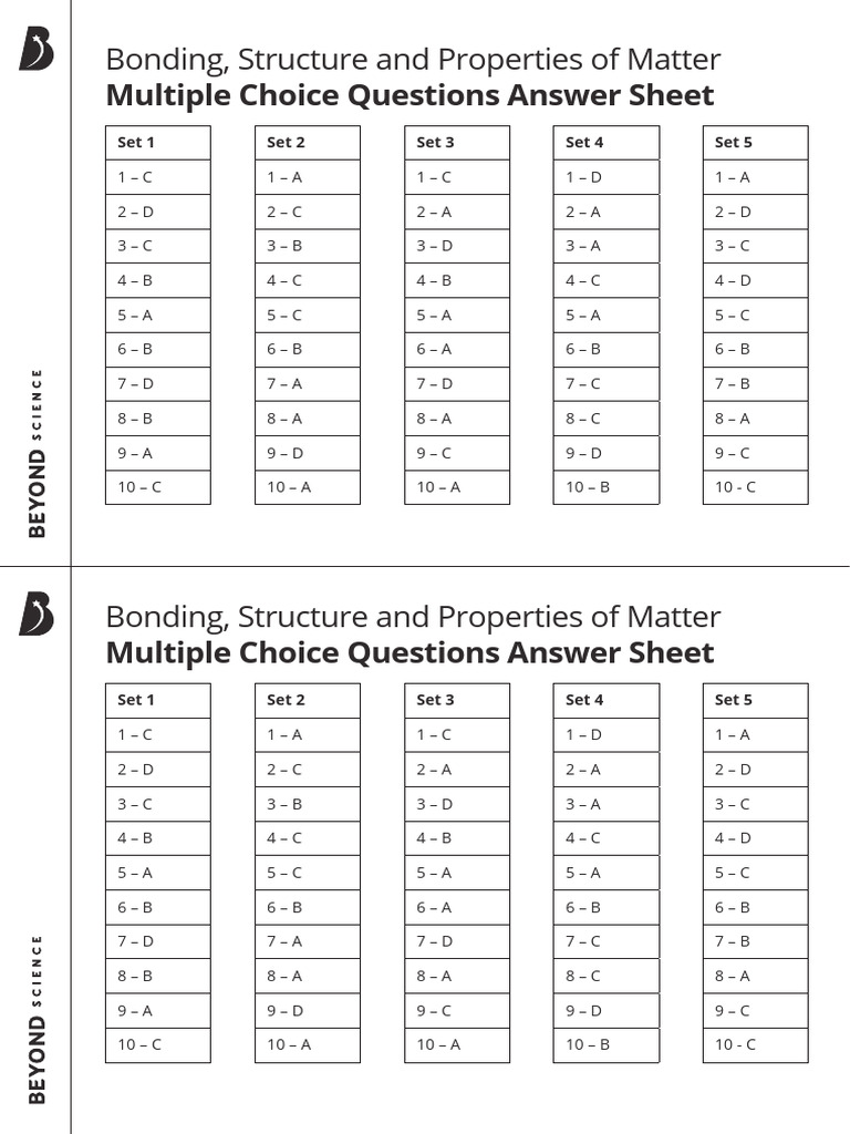 Multiple Choice Questions Answers | PDF