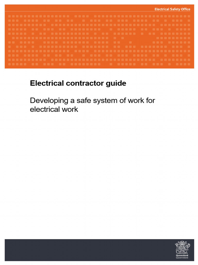 Eso Electrical Contractor Guide 2020 | PDF | Occupational Safety And ...