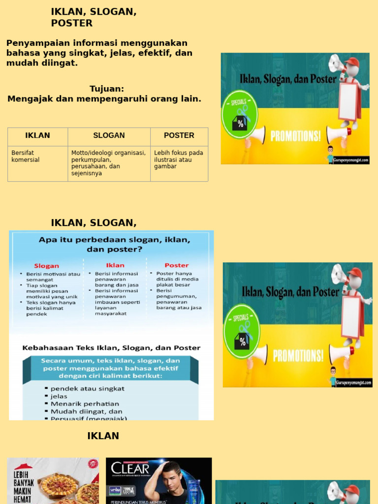 g8 Iklan, Slogan, Poster | PDF | Pengembangan Diri