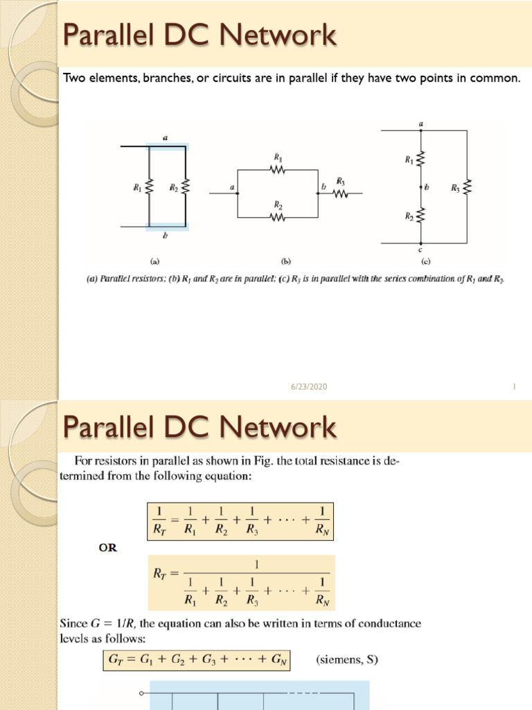 Circuit Theory Lecture 7 Parallel 1 | PDF | Computers