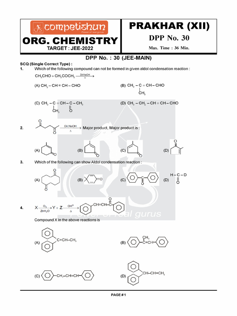 DPP-30 - Org. Chemistry | PDF