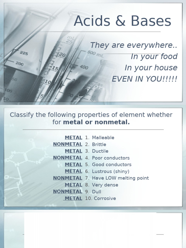 Acids and Bases Ppt | PDF | Acid | Ph