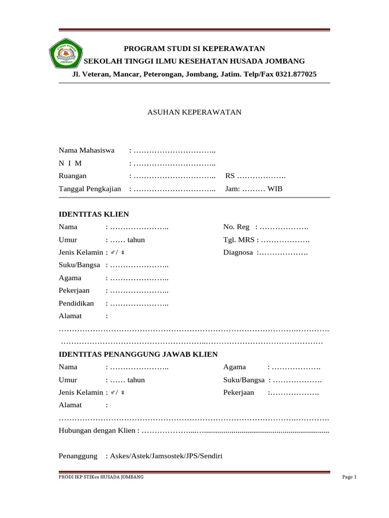 FORMAT ASKEP KMB - Ok - SI KEP | PDF