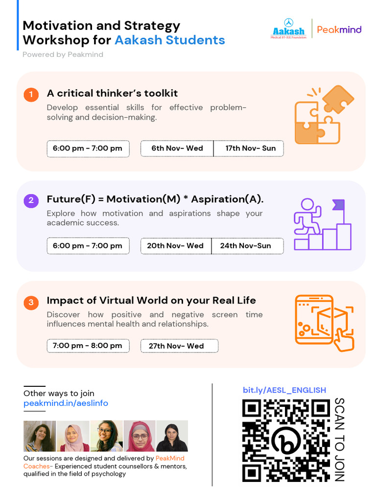November Workshop Poster - 241028 - 171637 | PDF | Career & Growth ...