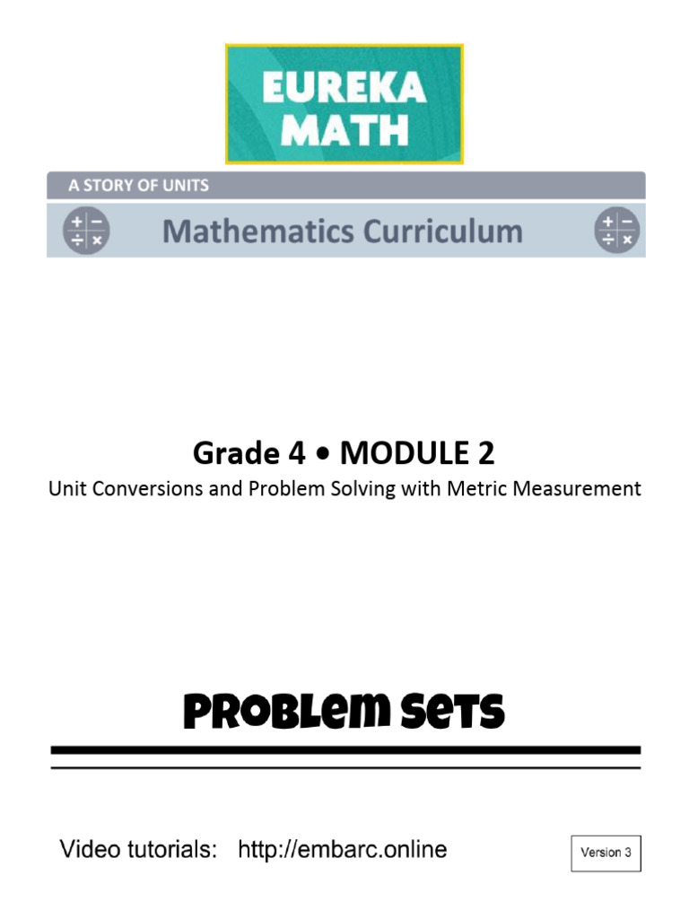 G4 M2 Student Problem Sets | PDF | Kilogram | Litre