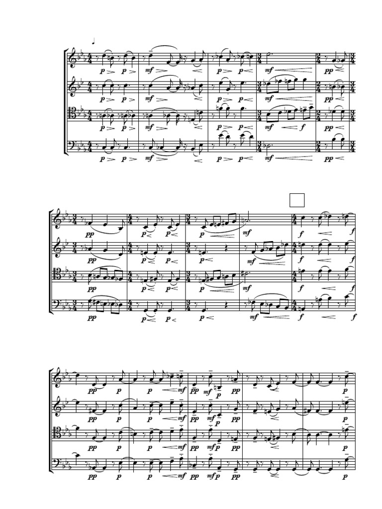 Quartet XI (Score) Brass 4tet | PDF | Brass Instruments | Aerophones