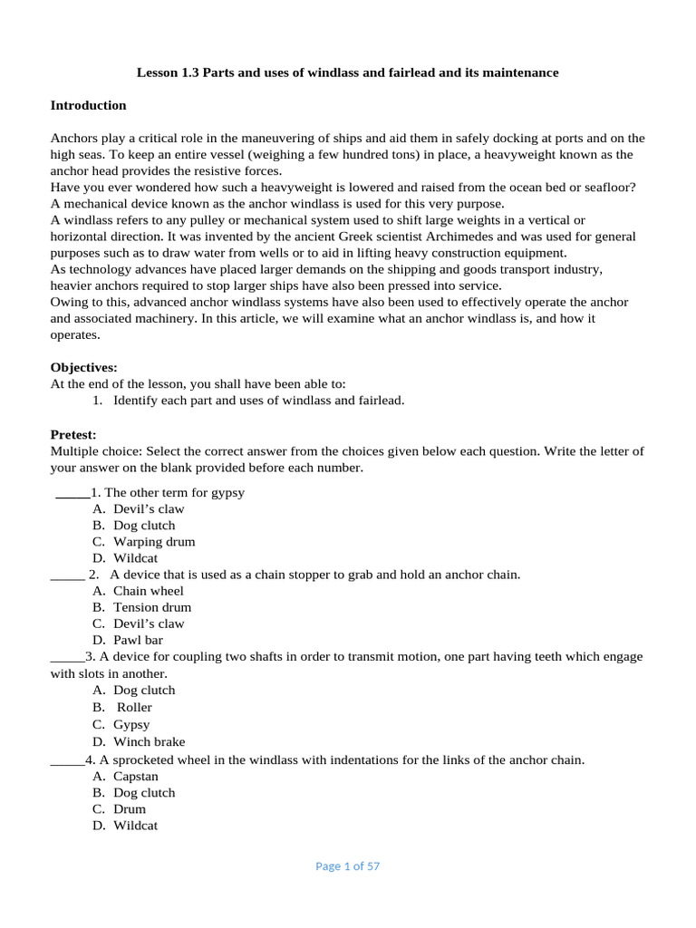 Elective 1 Week 3 - 7 | PDF | Anchor