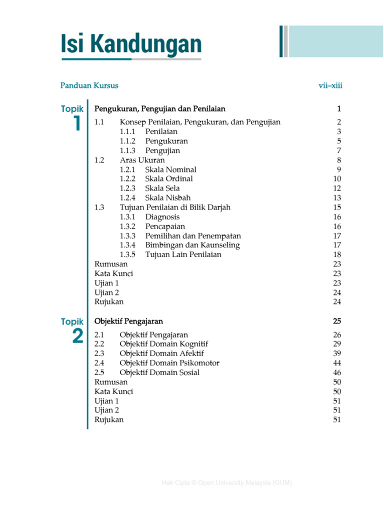 02 HBEF3203 Isi Kandungan (New) | PDF