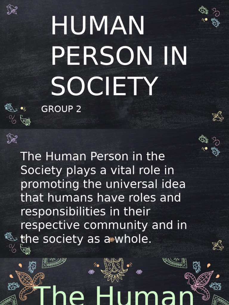 Human Person in The Society | PDF | Social Contract | Society