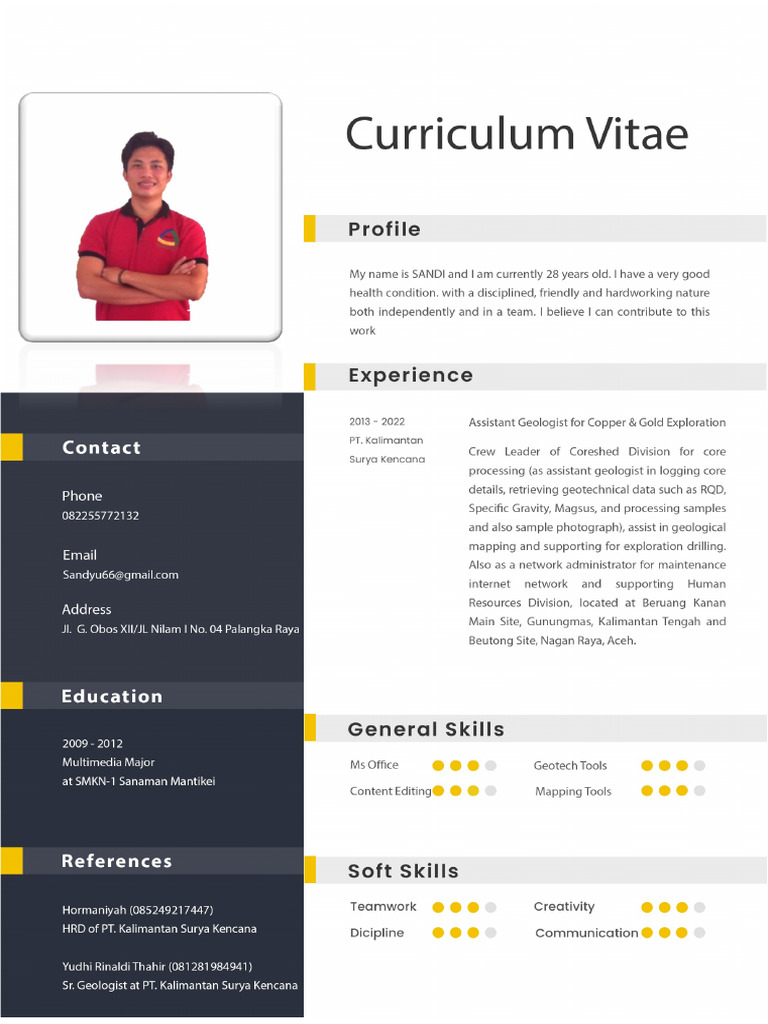 CV Sandi Full Attachment | PDF | Science & Mathematics