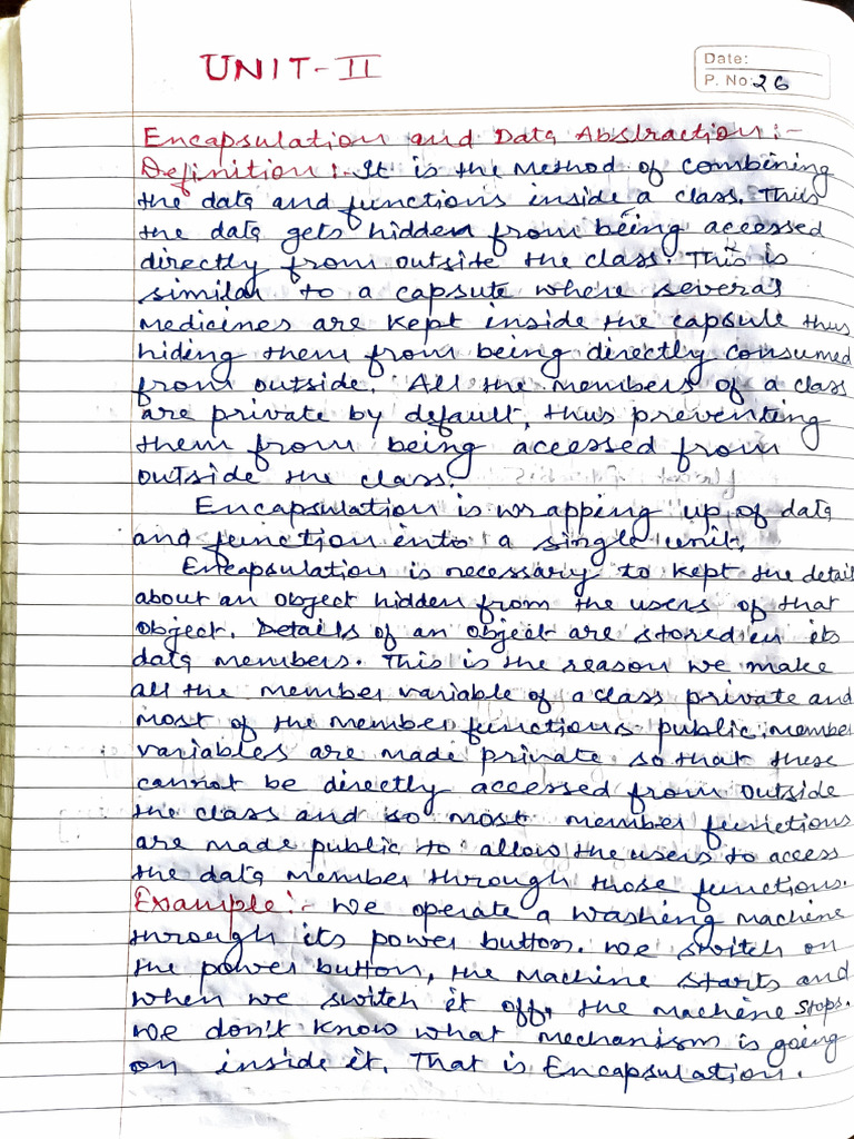 Oop's Unit 2 Notes 1 | PDF