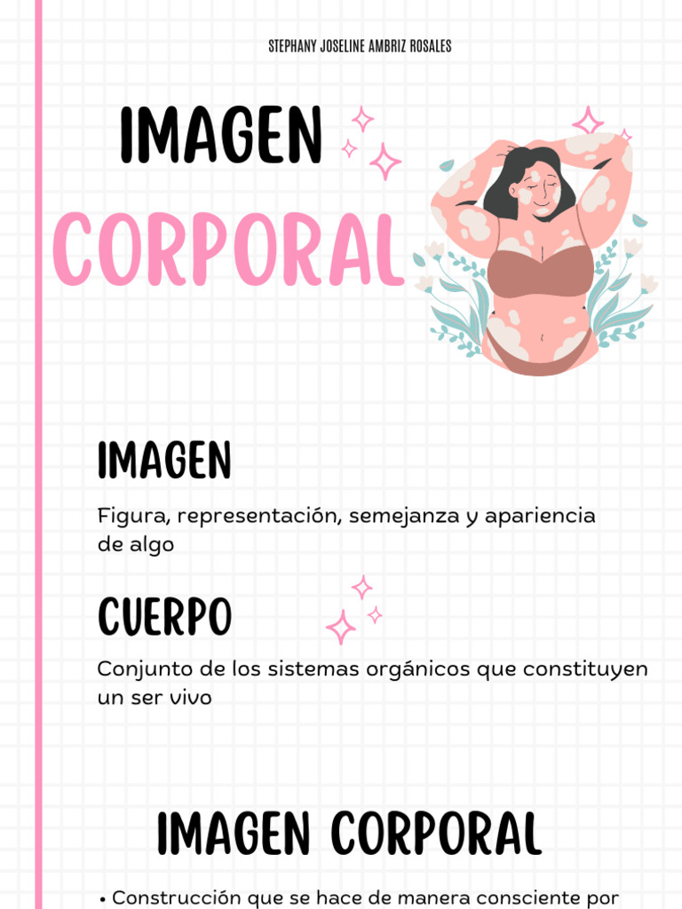 Imagen Corporal, Autoestima y Alteración Del Concepto de Uno Mismo ...