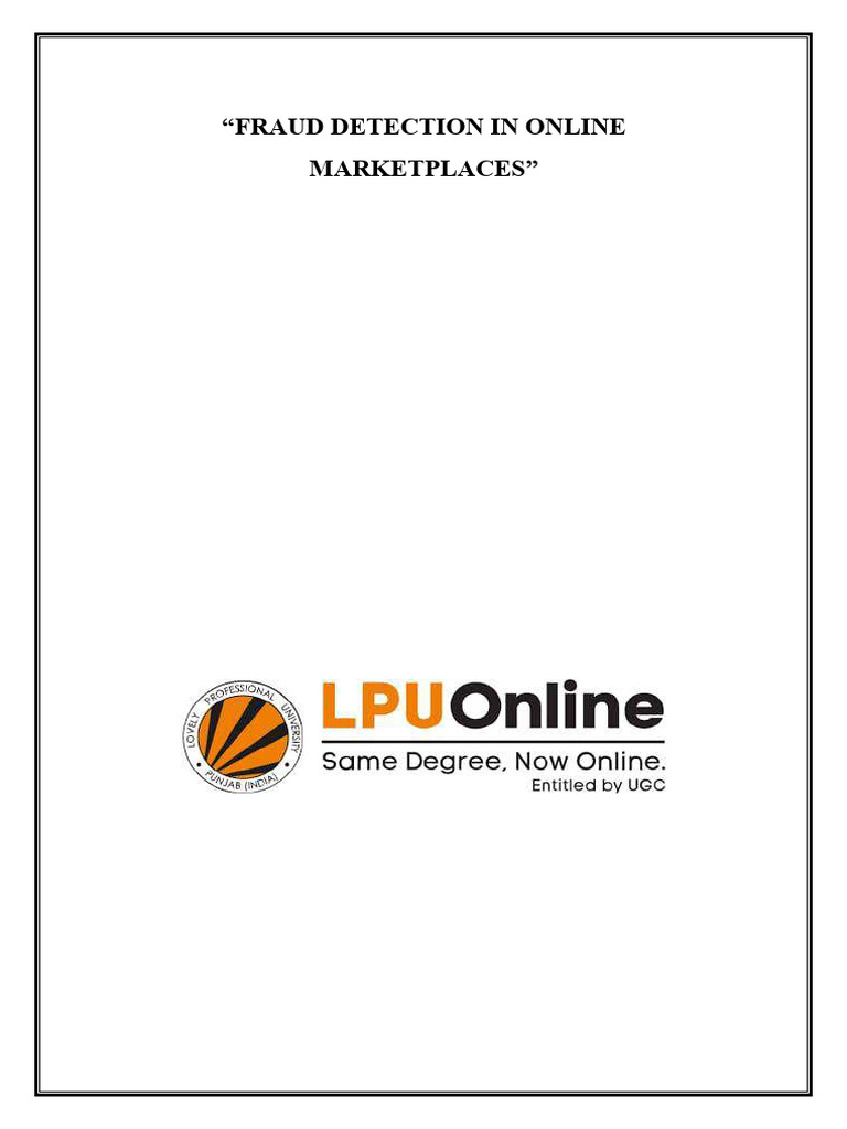 Detecting Fraud Apps Ashish Pdf Unified Modeling Language