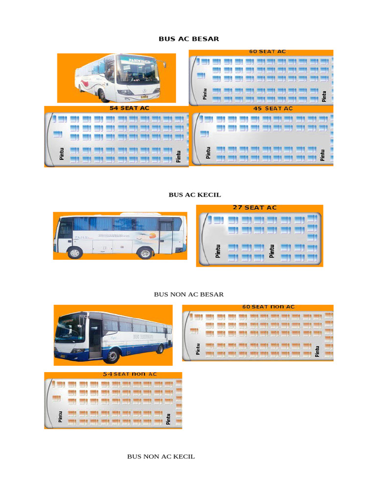 Jenis Bus Pariwisata Dan Objek Wisata Di Babel | PDF