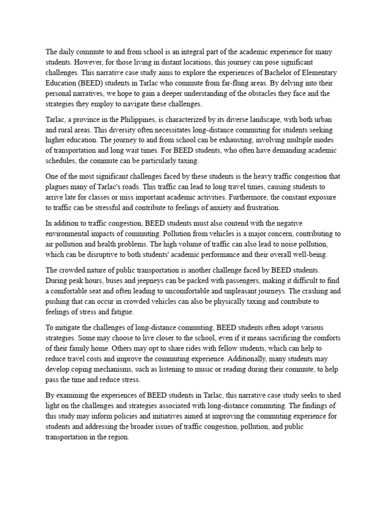 INTRODUCTION | PDF | Commuting | Transport