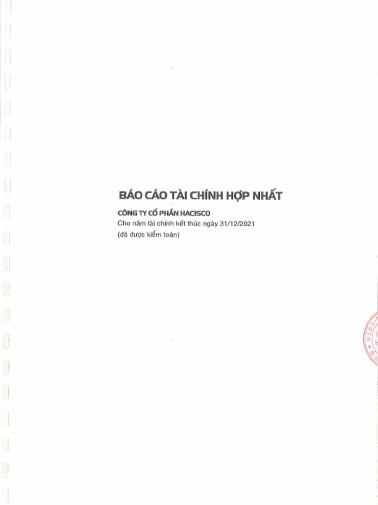 BCTC 2021 Kiem Toan Hop Nhat - Has | PDF