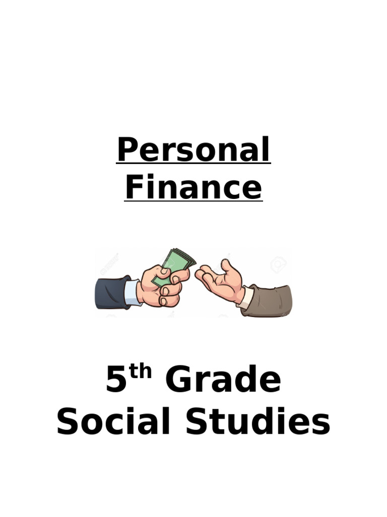 Personal Finance Basics for 5th Graders | PDF | Banks | Credit