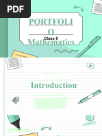 Maths Portfolio | PDF
