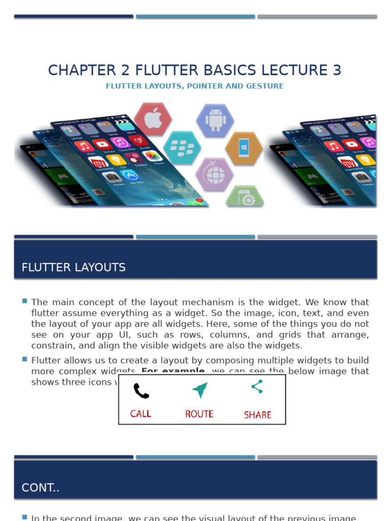 Chapter 2 Flutter Basics Lecture 3 | PDF | Page Layout | Software Chapter 2 Flutter Basics Lecture 3 | PDF | Page Layout | Software
