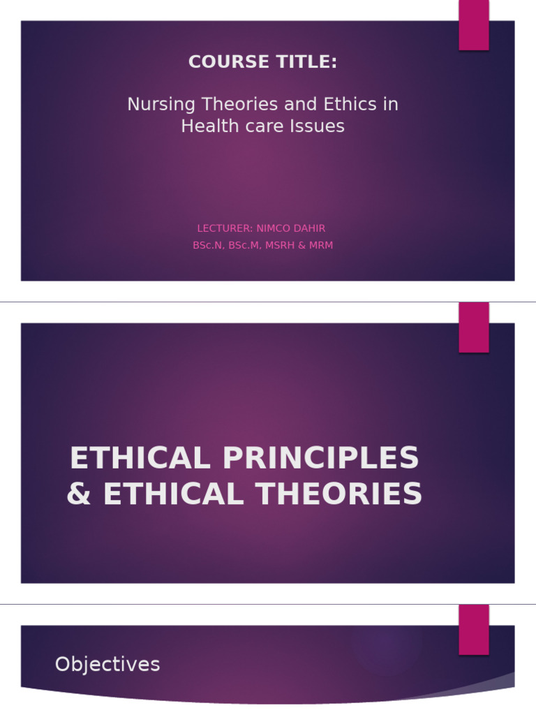 Ethical Principles | PDF | Medical Ethics | Bioethics