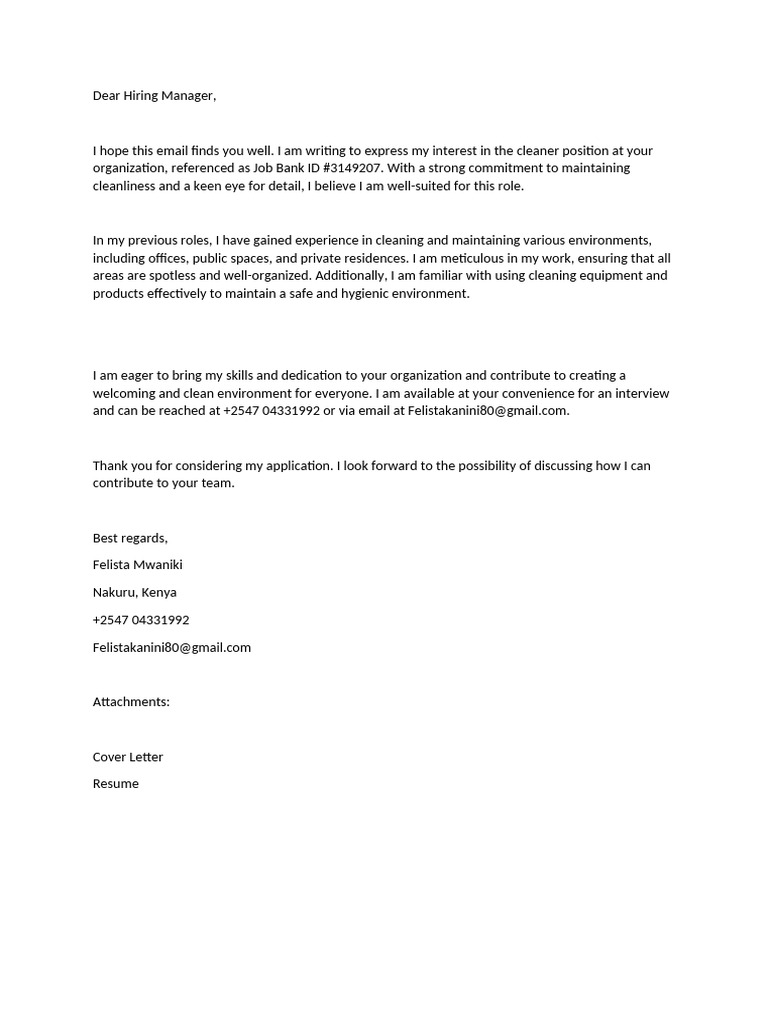 Dear Hiring Manager | PDF | Career & Growth