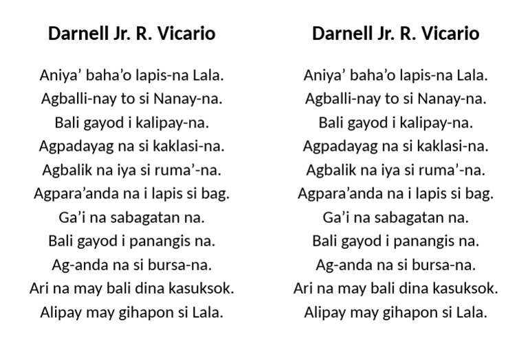 Darnell JR R Vicario | PDF