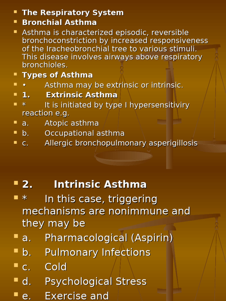 Understanding Bronchial Asthma Types | PDF | Lung | Asthma