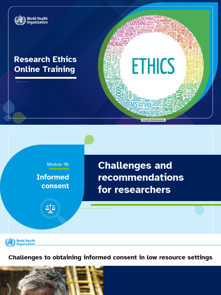 Research Ethics Online Training Module 10 Video 2 en | PDF | Informed ...