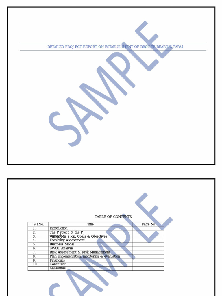 Broiler Farm Project Report | PDF | Poultry Farming