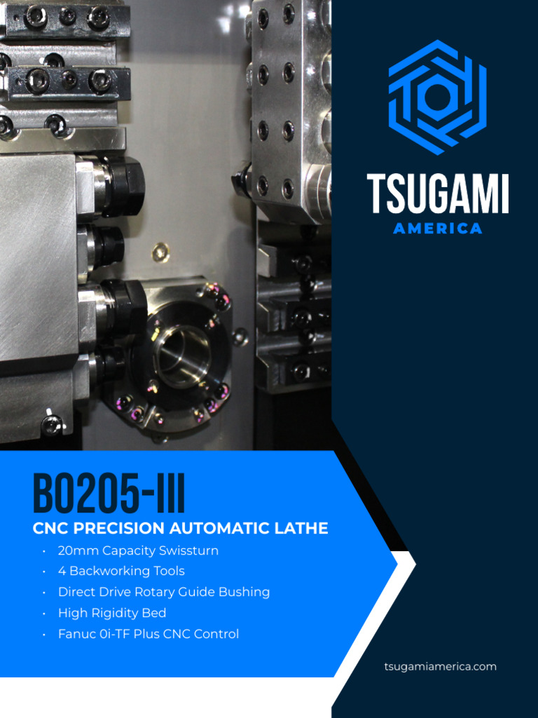 Tsugami America B0205 II Focus Brochure - Digital | PDF | Drilling | Numerical Control