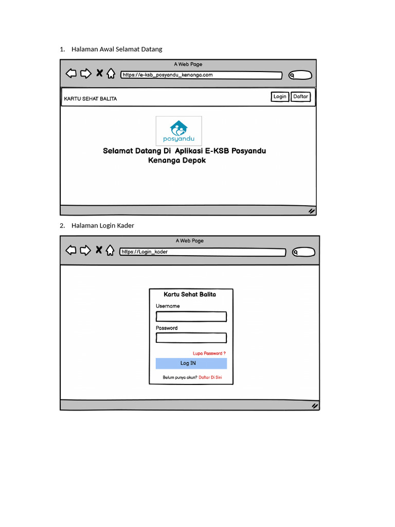 Desain Interface E-Ksb | PDF