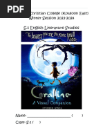 Coraline Study Guide: Chapters 1-13 | PDF | Language Arts & Discipline ...