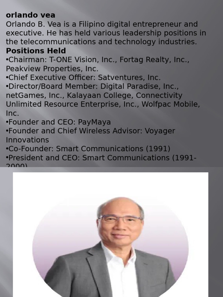 Successfull Filipino Entrpreneur in The Field of Ict | PDF ...