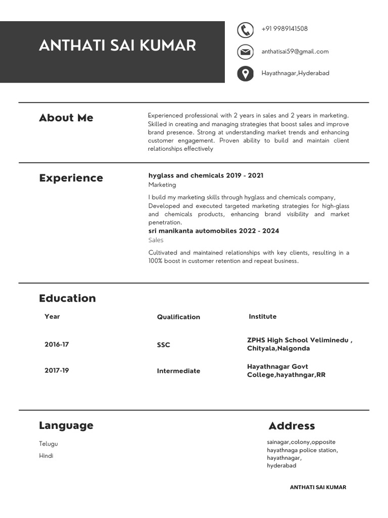 Sai Resume | PDF