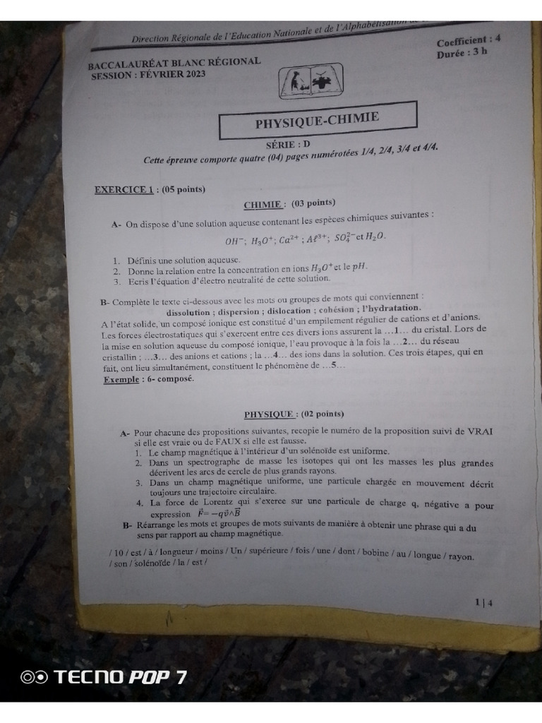 Exercice PC | PDF